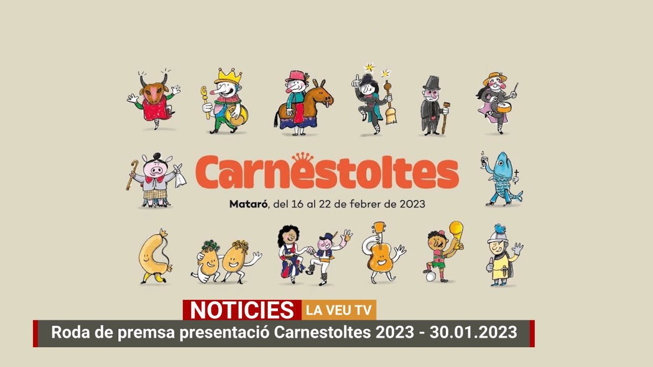 Roda de premsa de la presentació del Carnestoltes 2023 - YouTube