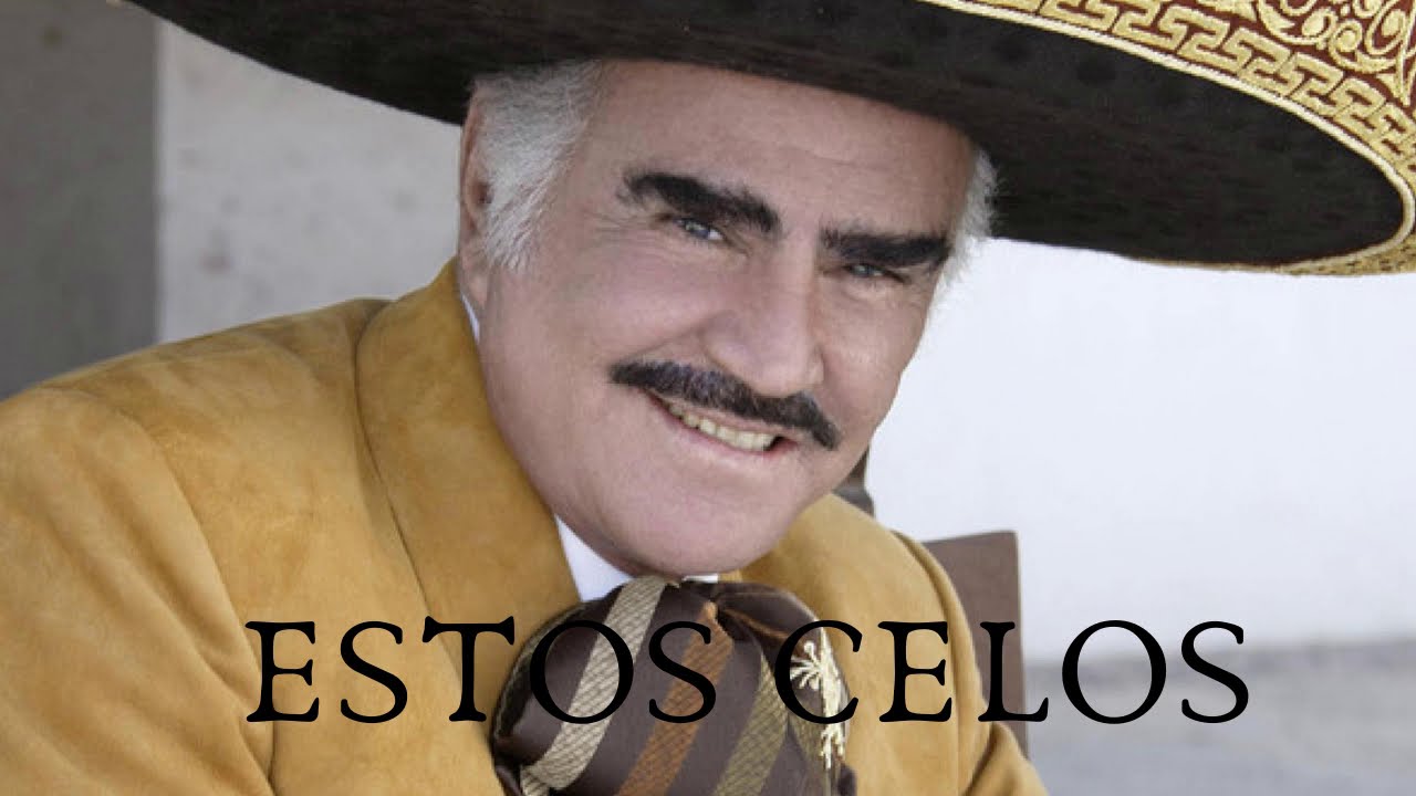 ESTOS CELOS / VICENTE FERNANDEZ / KARAOKE - YouTube