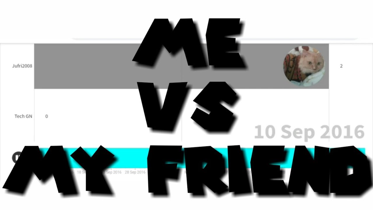 Me VS My Friend (Growth Chart Race) - YouTube