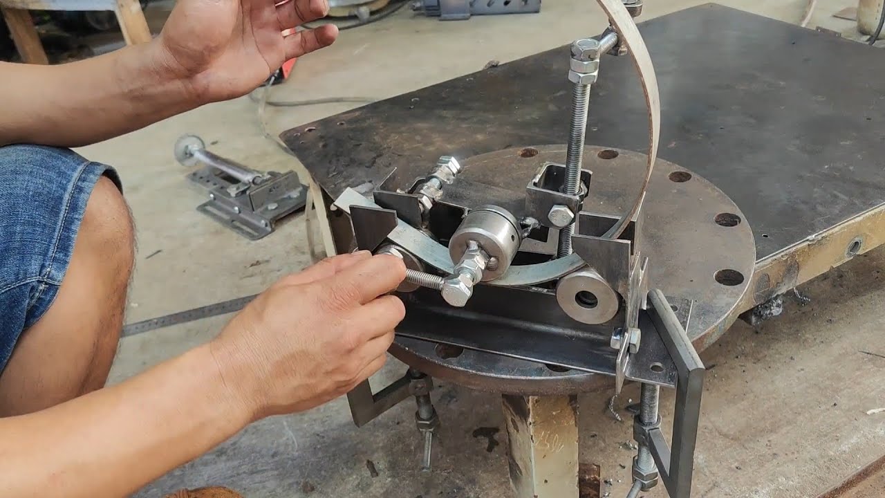 #tool #diy . I make a metal bending table from simple materials ...