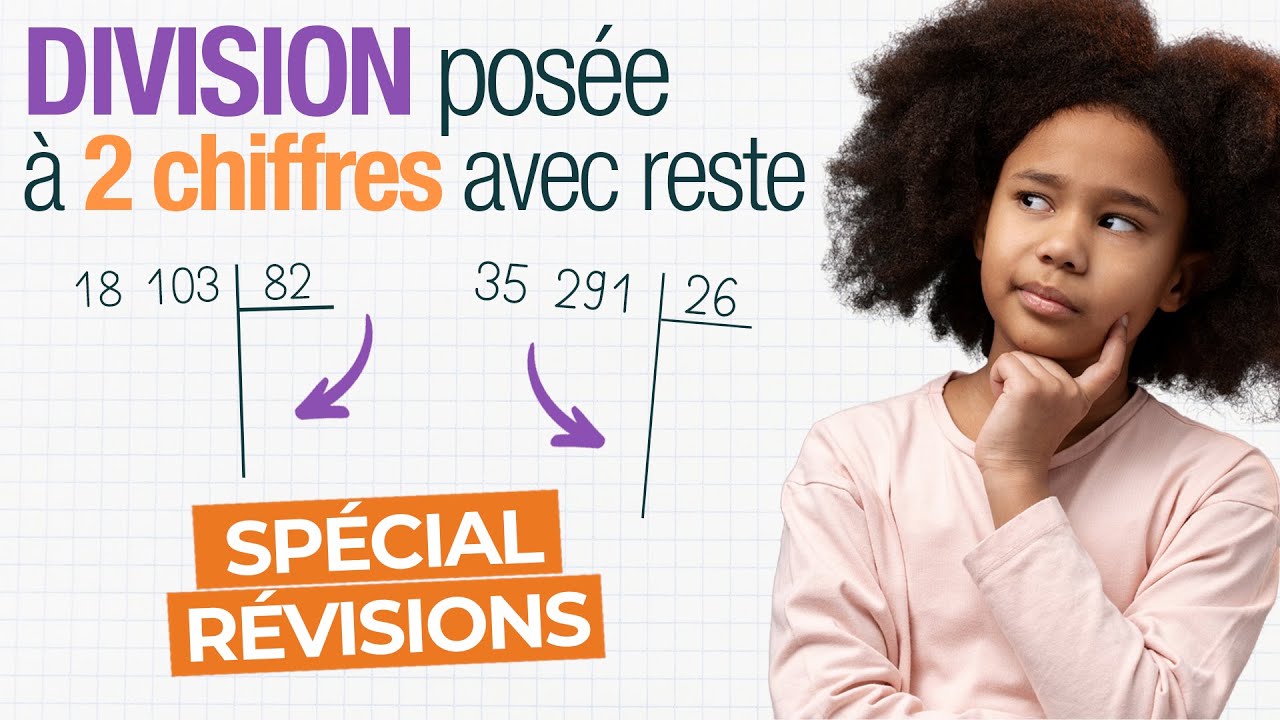 Exercice DIVISION POSÉE à 2 CHIFFRES avec RESTE - Méthodes 1 et 2 ...