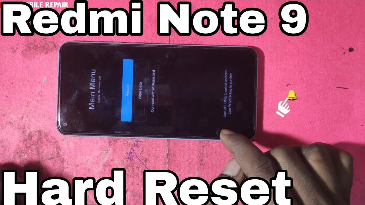 Redmi Note 9 Hard Reset || Mi Note 9, Note 9 Pro Factory data reset ...