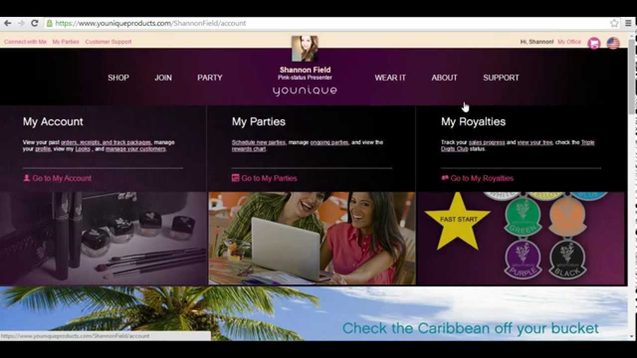 How to: Navigate Younique's back office - YouTube