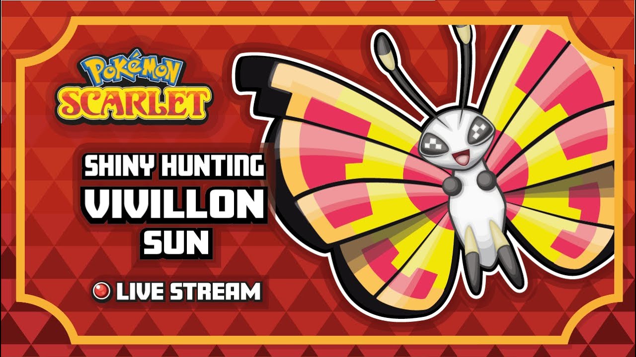 Pokemon Scarlet: Shiny Hunting Vivillon (Sun) - YouTube