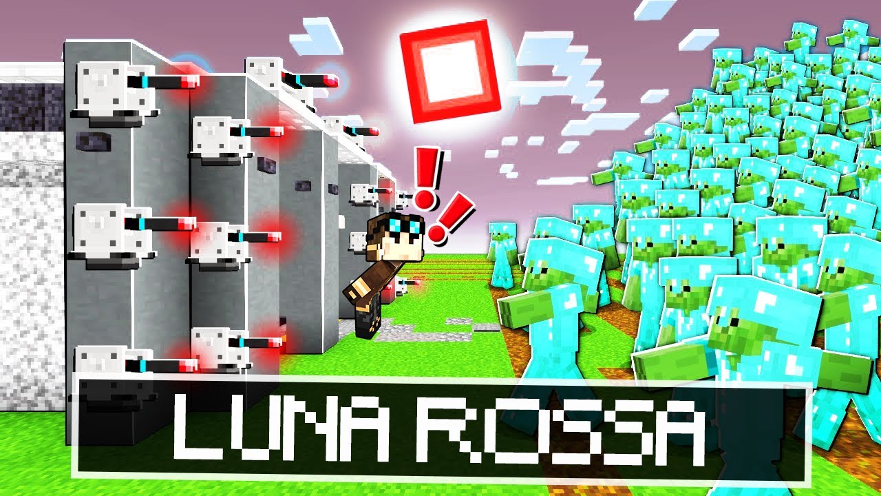 LA NOTTE DELLA LUNA ROSSA SU *MINECRAFT INVASIONE* - YouTube