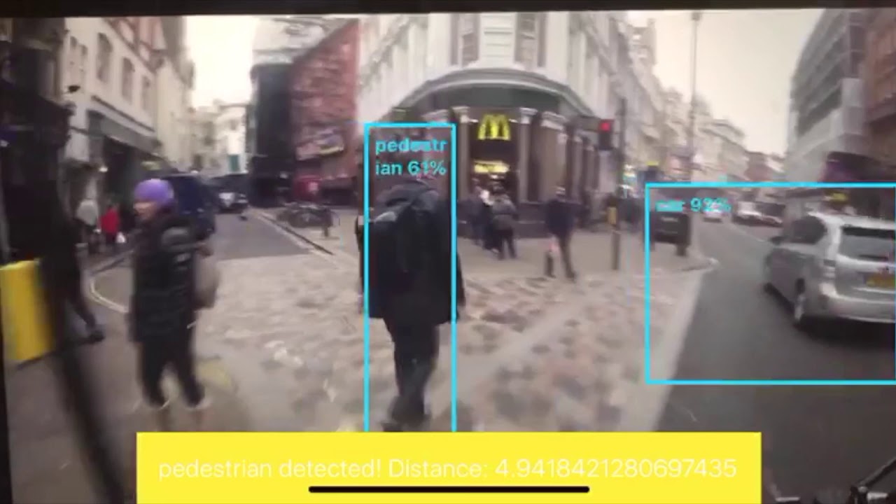 Demo of Road Hackers: a app that helps detecting if you are too close ...