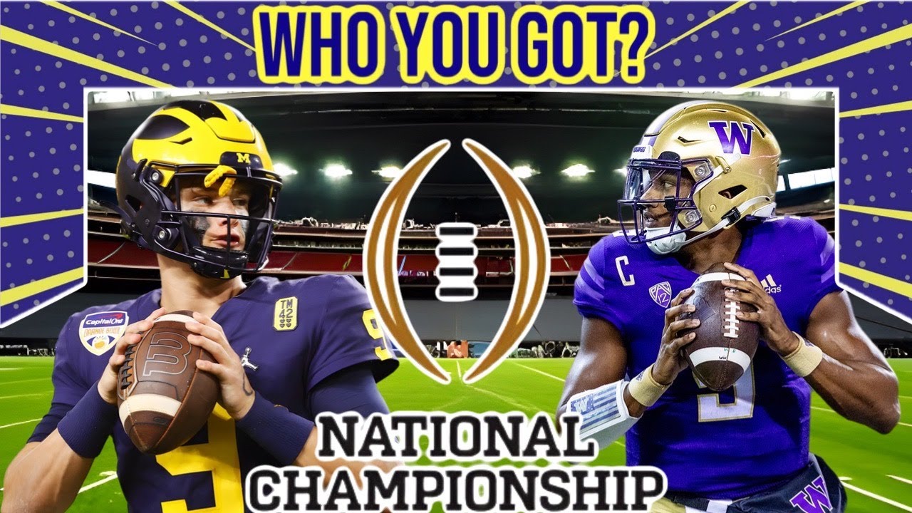 Michigan Wolverines vs Washington Huskies | National Championship Game ...