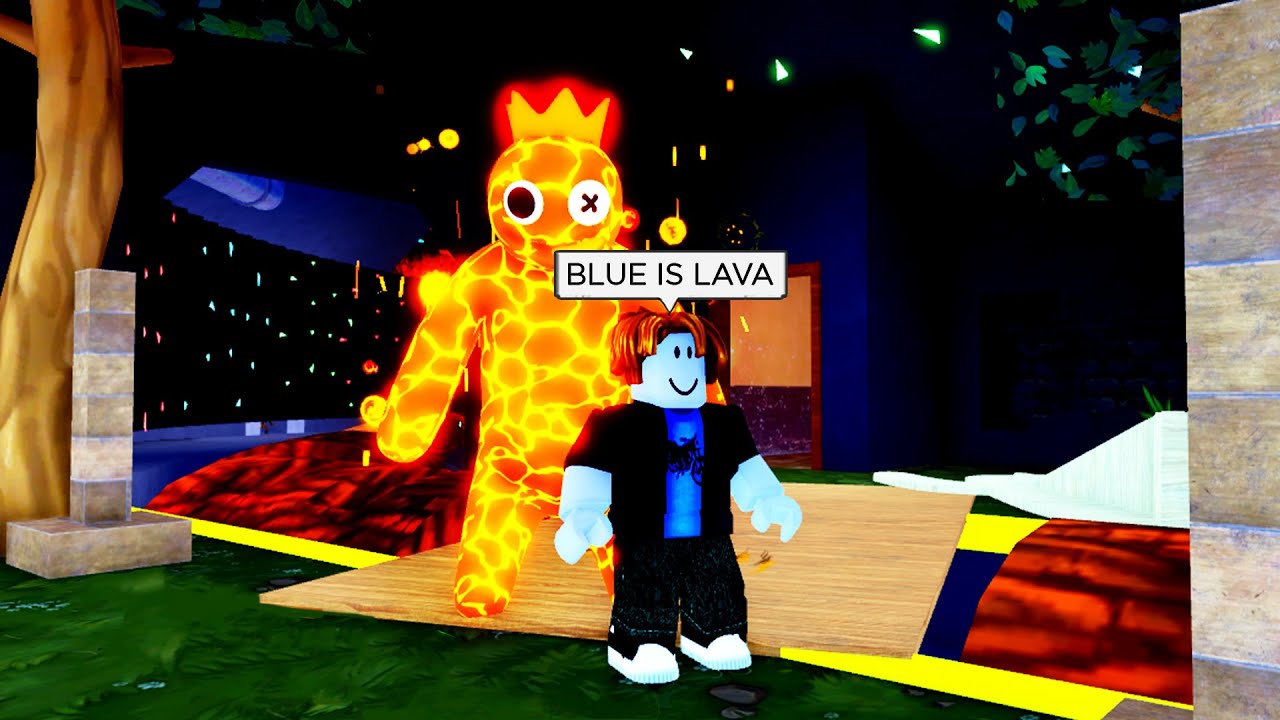 ROBLOX Rainbow Friends FUNNY MOMENTS (BLUE IS LAVA) - YouTube