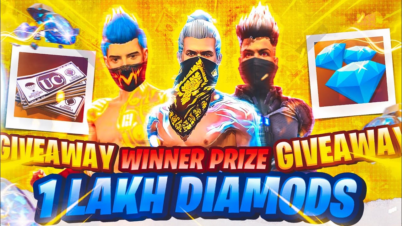 Giveaway Winner Prize 1Lakh Diamond || Free Fire - YouTube