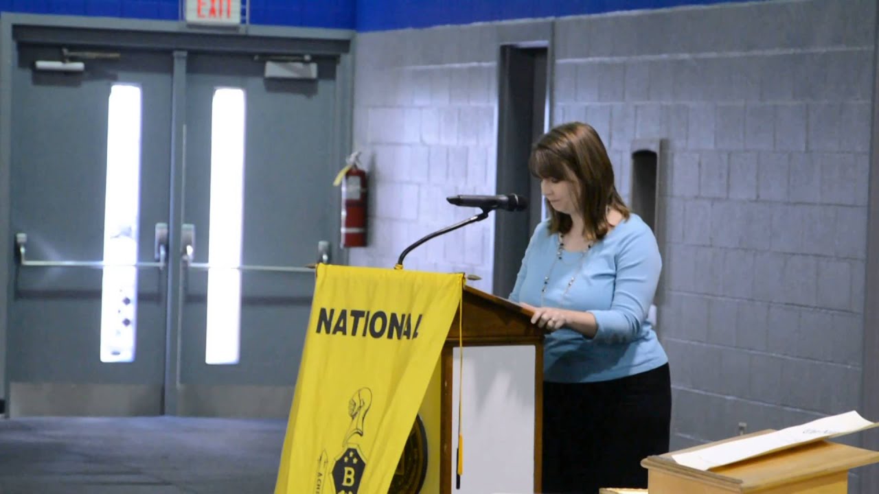 Beta Club Induction 2014 - Regina Franklin - YouTube