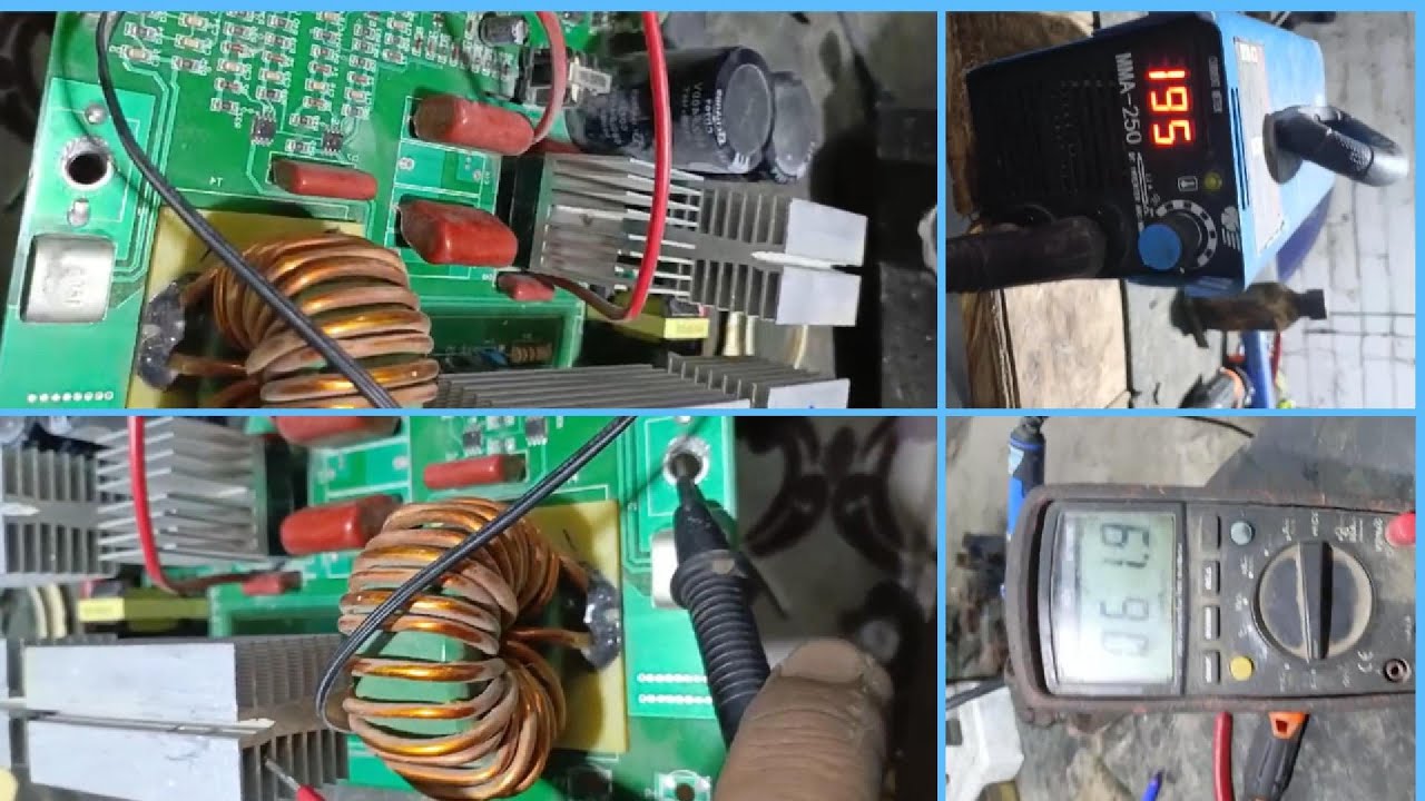 How to repair a welding machine MMA-250 power supply - YouTube