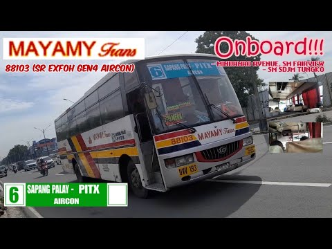 ONBOARD BUS RIDE Mayamy Trans 88103 (Exfoh Gen4 Aircon) || MINDANAO ...