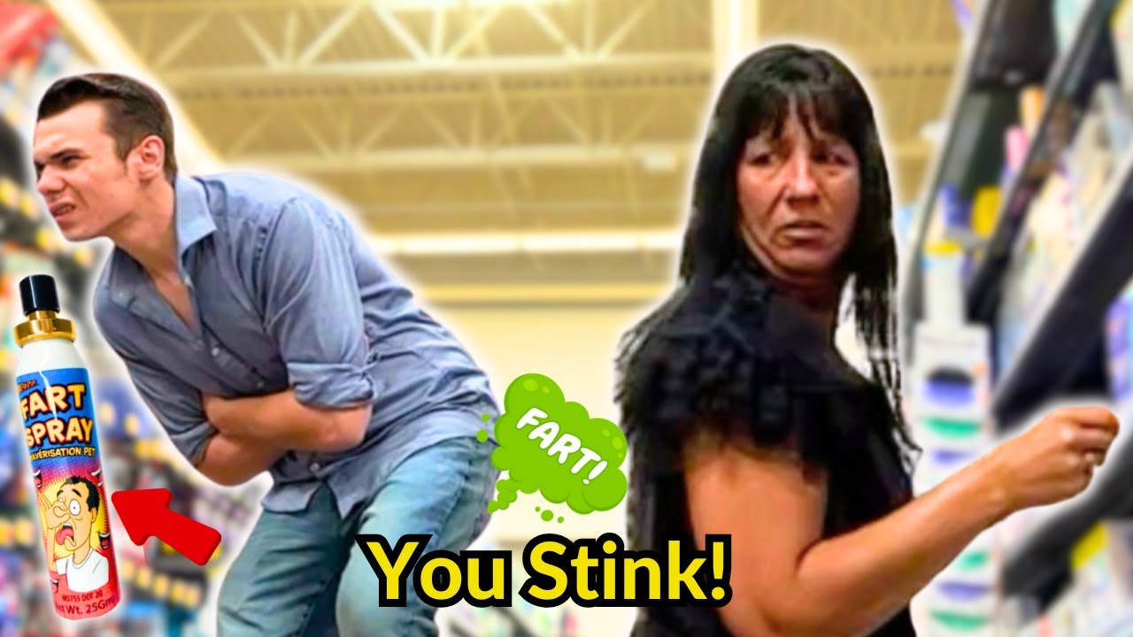 FUNNY Fart Prank at Target/Walmart! (With FART SPRAY) - YouTube