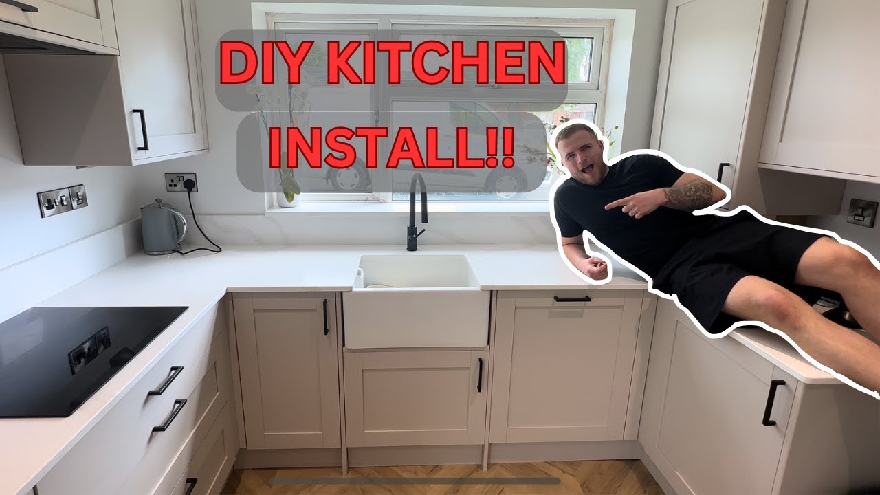 HOW TO Fit A Kitchen DIY | Kitchen Wall Units Install pt2 - YouTube