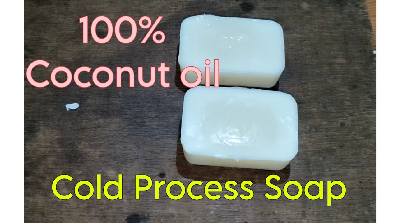 100 % Coconut oil CP soap easy for Beginner soap making #trending # ...