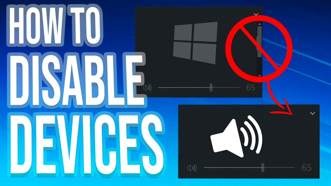 💻 How to disable sound devices 🟦 Windows 10 Tutorial 🟦Simple Audio ...