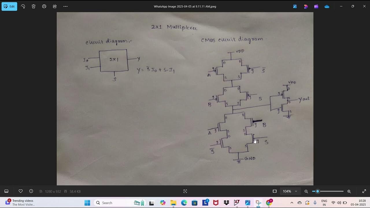2x1 mux using cmos in ltspice - YouTube