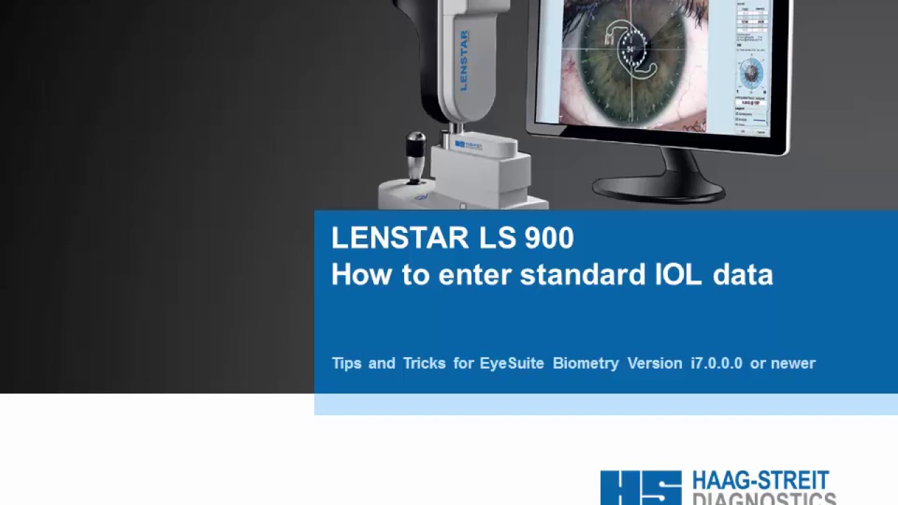 How to enter a simple spherical IOL in EyeSuite - YouTube
