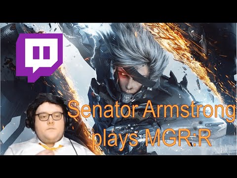 Senator Armstrong plays MGR:R (Full cosplay playthrough twitch VOD)