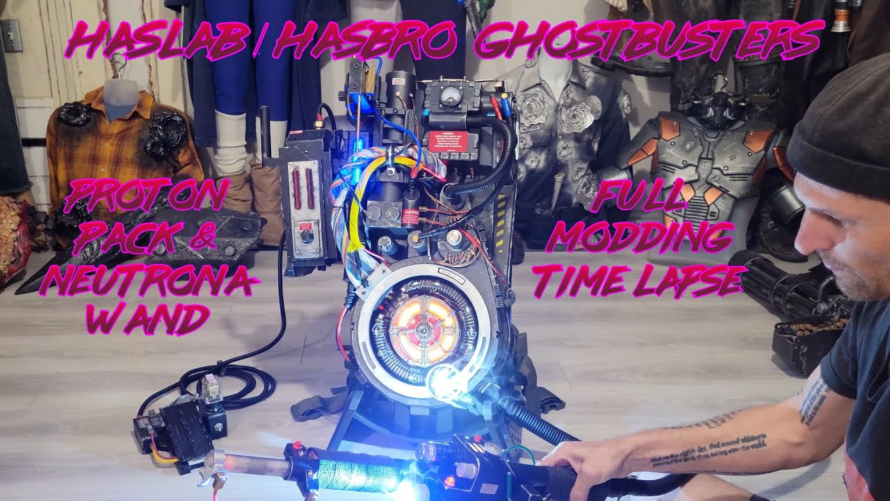 Haslab Ghostbusters Proton Pack & Neutrona Wand FULL Modding Time Lapse ...
