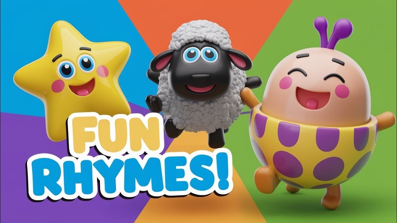 Baa Baa Black Sheep 🐑 | Humpty Dumpty 🥚 | Twinkle Twinkle Star 🌟 & 🌈 ...