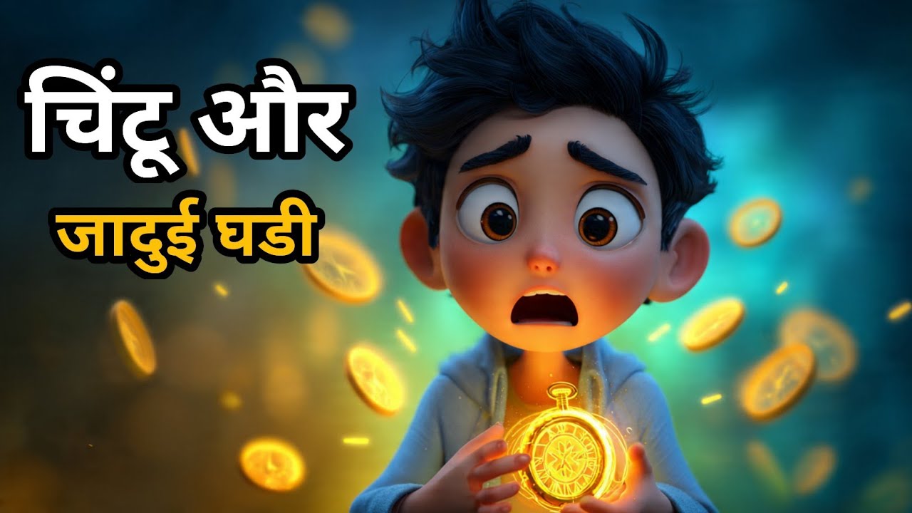 Chintu Aur Jaadui Ghadi ⏰ | Hindi 3D Cartoon Story | Magic & Fun for ...