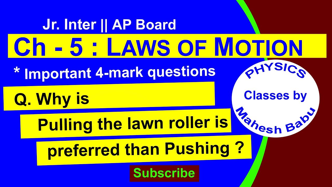 why-is-pulling-the-lawn-roller-is-preferred-than-pushing-laws-of