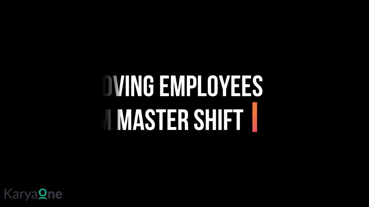 Removing Employees from Master Shift - YouTube