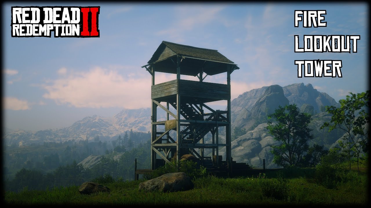 Red Dead Redemption 2 - Roanoke Ridge Fire Lookout Tower - YouTube