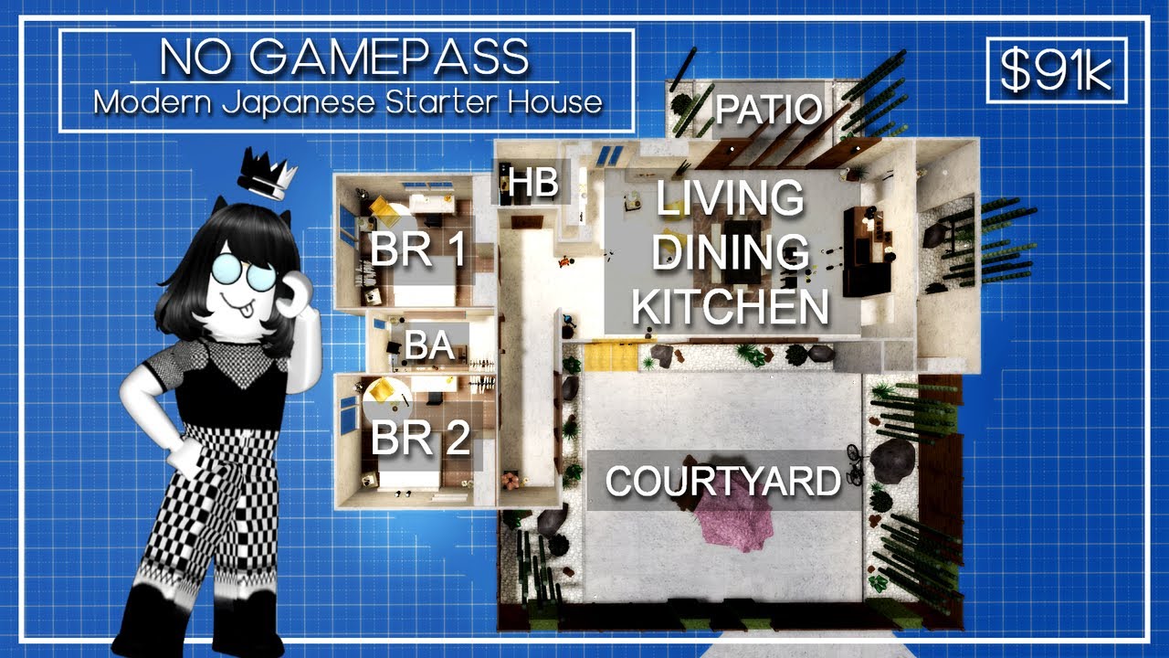 NO GAMEPASS Modern Japanese Starter House - Roblox - Welcome to ...
