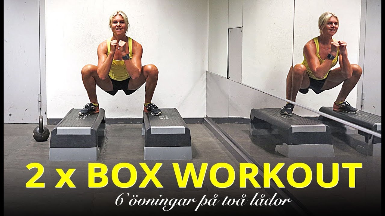 BOX WORKOUT – 6 övningar på 2 lådor - YouTube