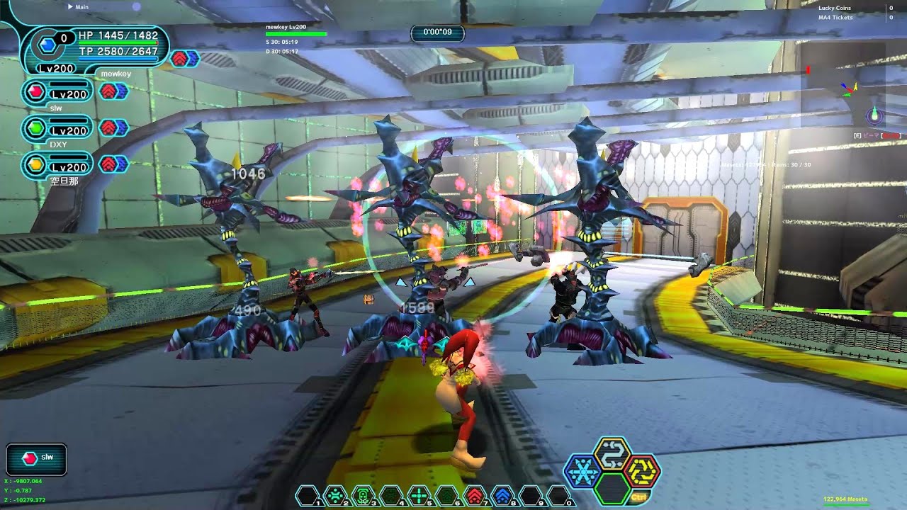 [PSOBB Ephinea] Maximum Attack E: Tower 4"45.550 (4P FOnewm) [TA 4P ...