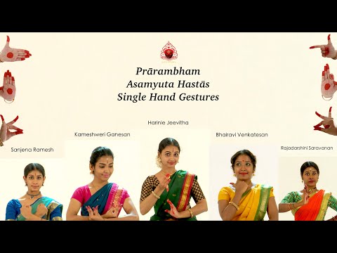 Prārambham - Asamyuta Hastās (Single hand gestures) Sridevi Nrithyalaya - Bharathanatyam Dance