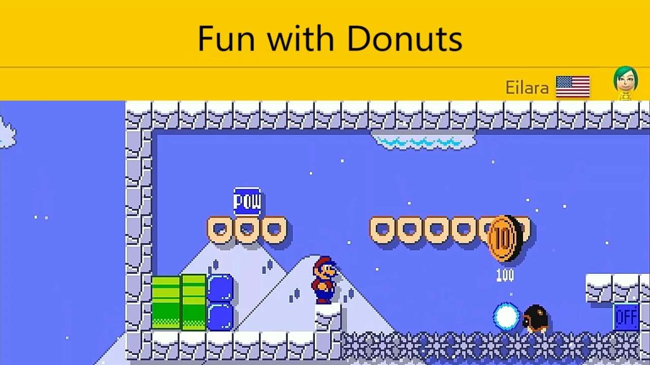 Mario Maker 2 Creators showcase #Fun with Donuts - YouTube