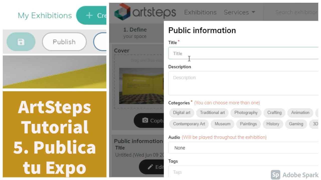 Tutorial ArtSteps 5 | Publica tu Exposición | 2021 - YouTube