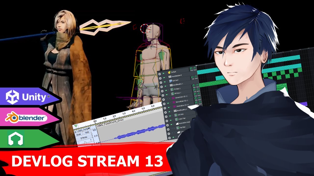 Game Devlog Part 13 Asset Creation Part 3 Another Audio 3d Models And Ui Elements Creation