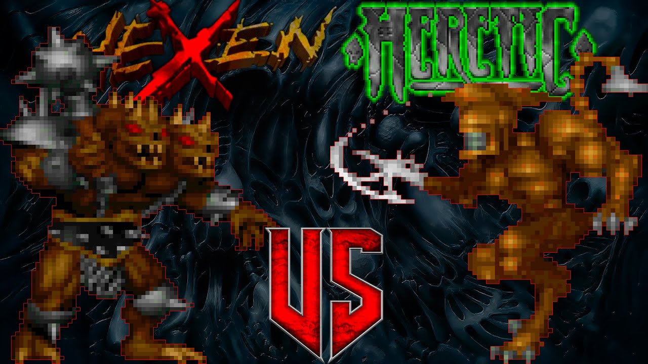 Ettin vs Sabreclaw - HEXEN vs HERETIC Monster Infighting - DOOM: RETRO ...
