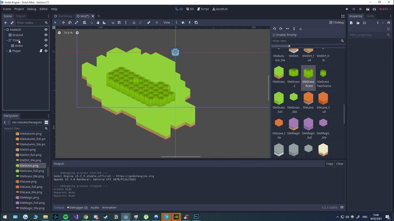 Godot - Isometric tall grass using YSort - YouTube