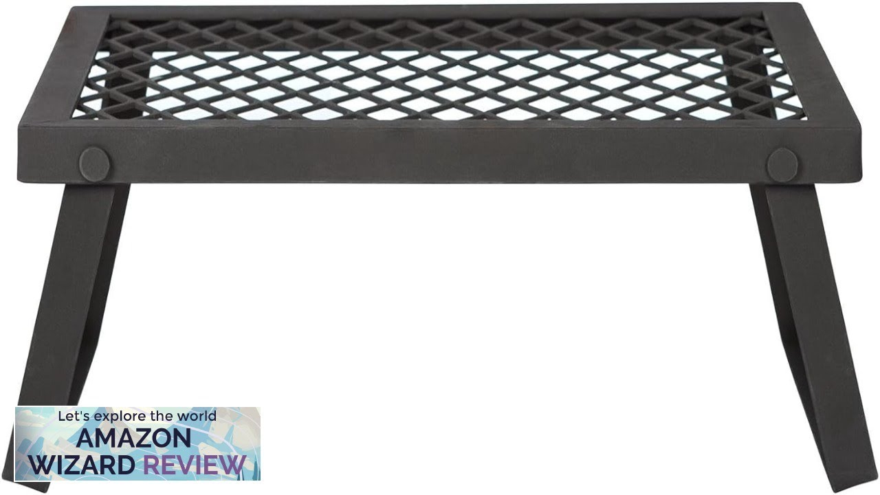 Amazon Basics Portable Outdoor Folding Campfire Grill Review - YouTube