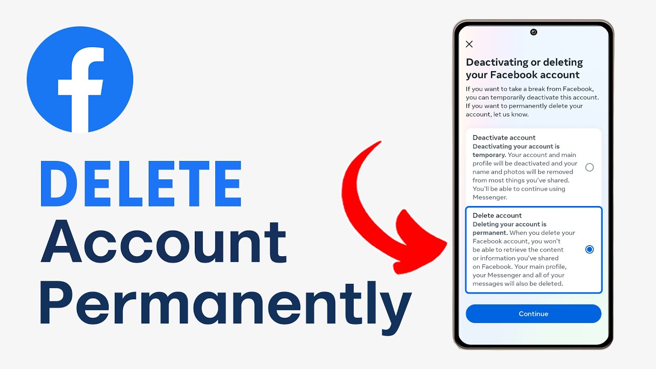 How to Delete Facebook Account Permanently - YouTube