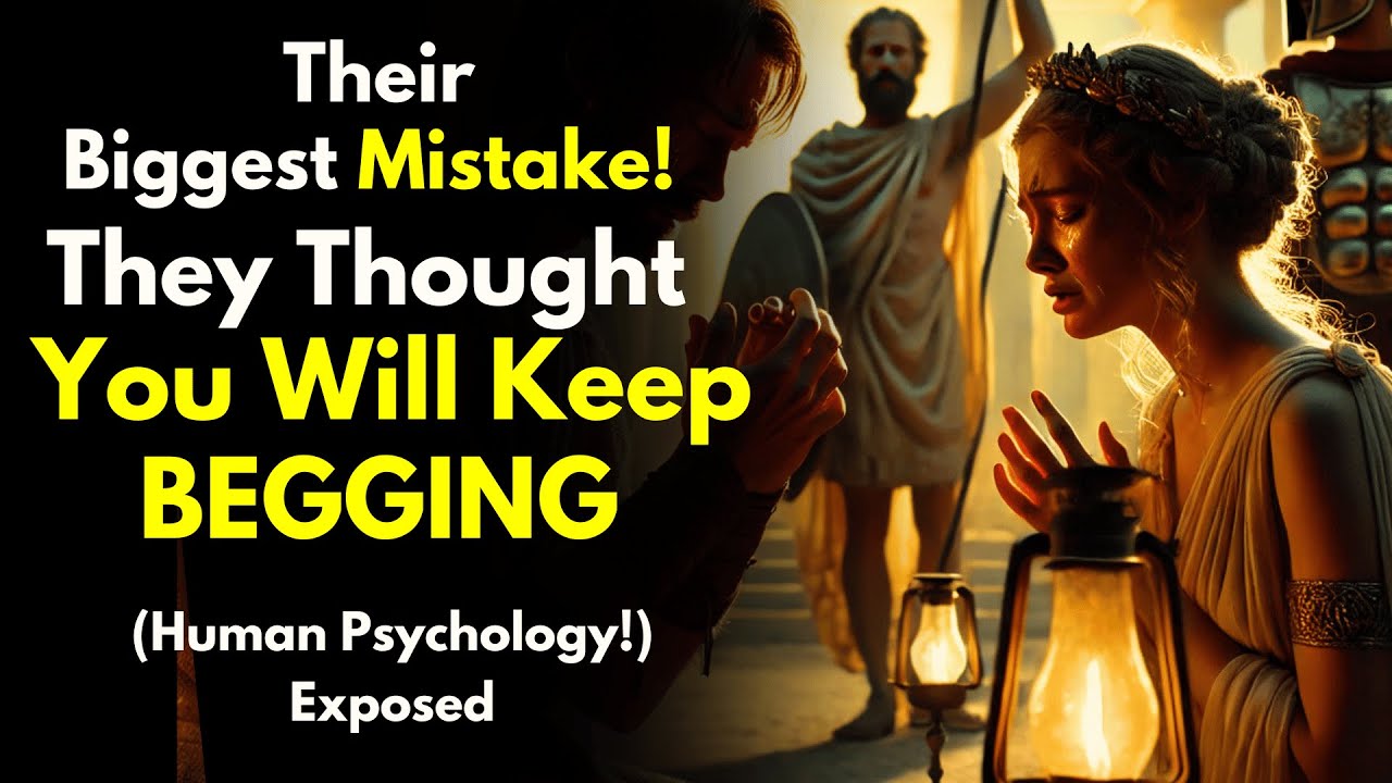 Their Biggest MISTAKE Was Thinking You Will Keep BEGGING! Stoicism - YouTube