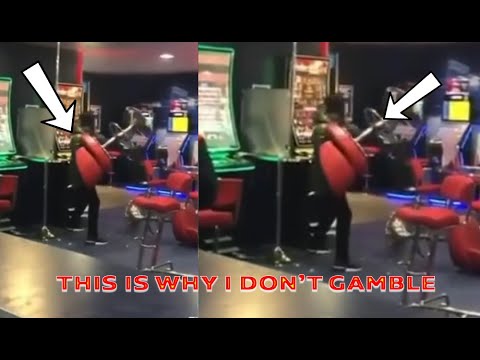 Man Smashes The Slot Machines After They Take His Entire PayCheck - YouTube