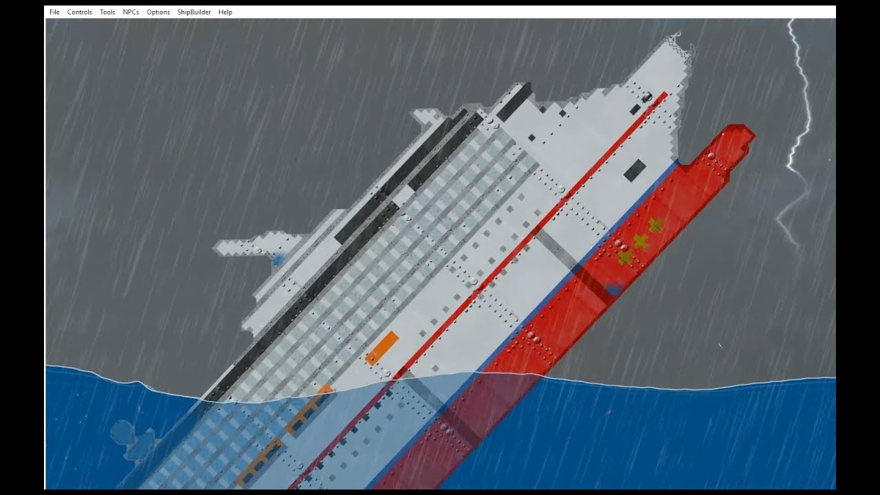 MS Carnival Legend cruise ship sinking by the stern - Floating Sandbox ...