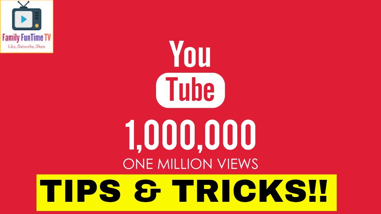 HOW TO GET 1M VIEWS ON YOUTUBE!!! Tips & Tricks - YouTube