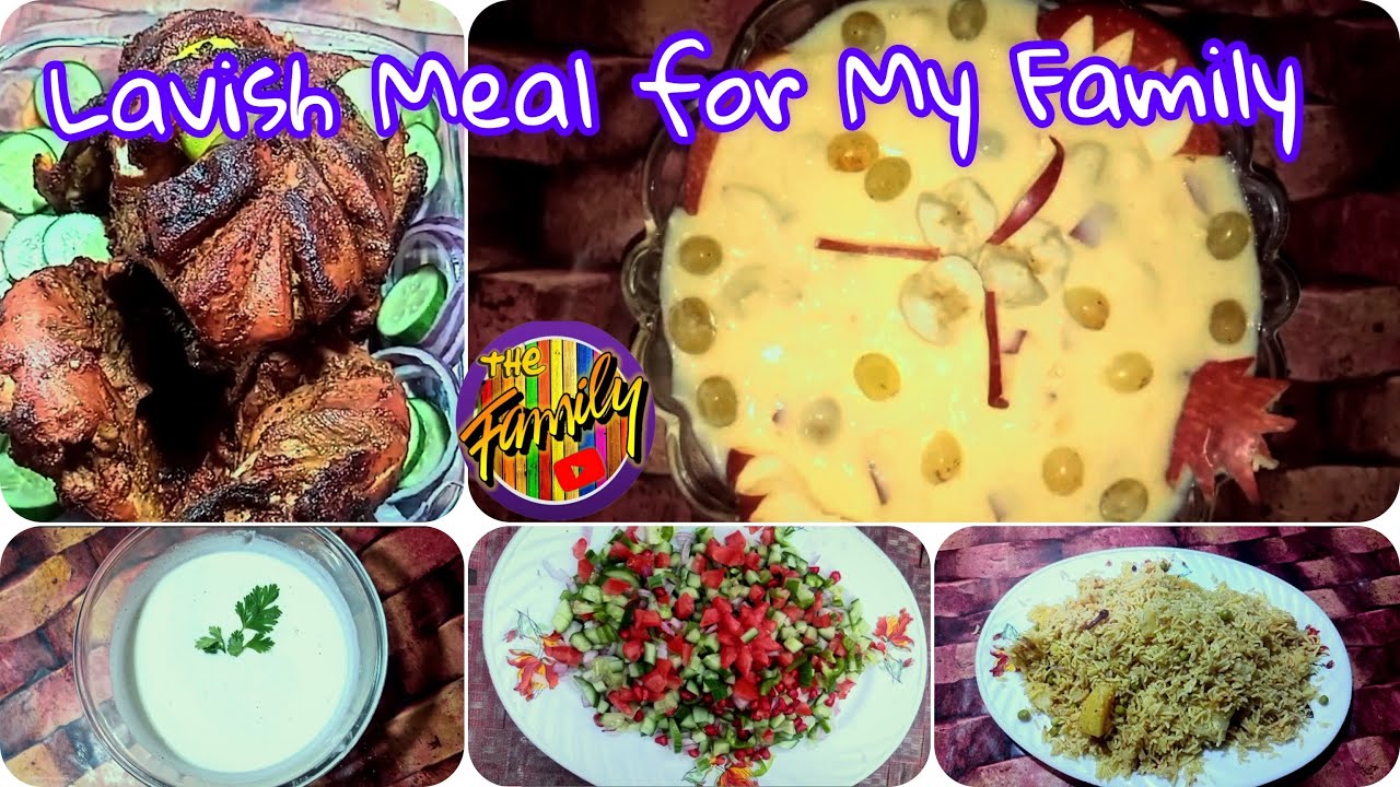 Grilled Chicken, Fruit Custard, and Veg Pulao - the perfect meal - YouTube