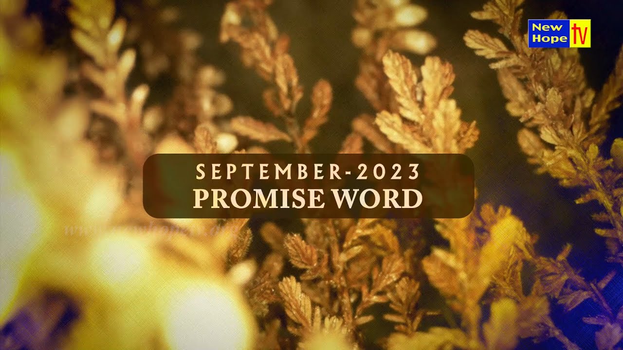 PROMISE WORD | SEPTEMBER 2023 | ENGLISH | NEW HOPE TV - YouTube