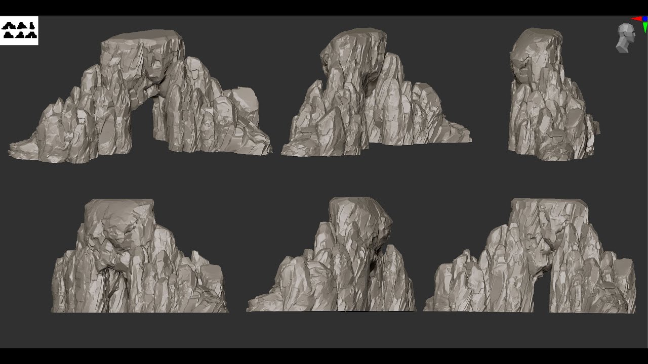 Sculpting Miniature Rocks for 3d Printing - YouTube