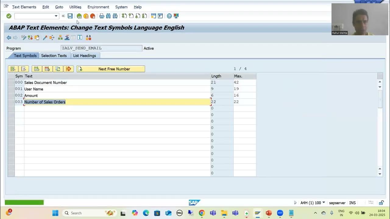 73 - Additional ABAP Concepts - Sending ALV Output as an E-Mail Attachment Part7 - YouTube