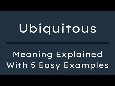 Ubiquitous Meaning in English With 5 Example Sentences, Ubiquitous Meaning in English