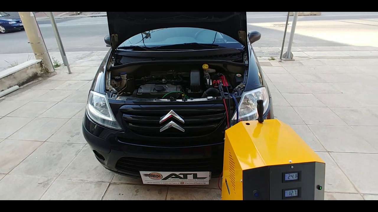 Καθαρισμος Κινητηρα με υδρογονο σε Citroen C3 απο την ATL CARBON ...
